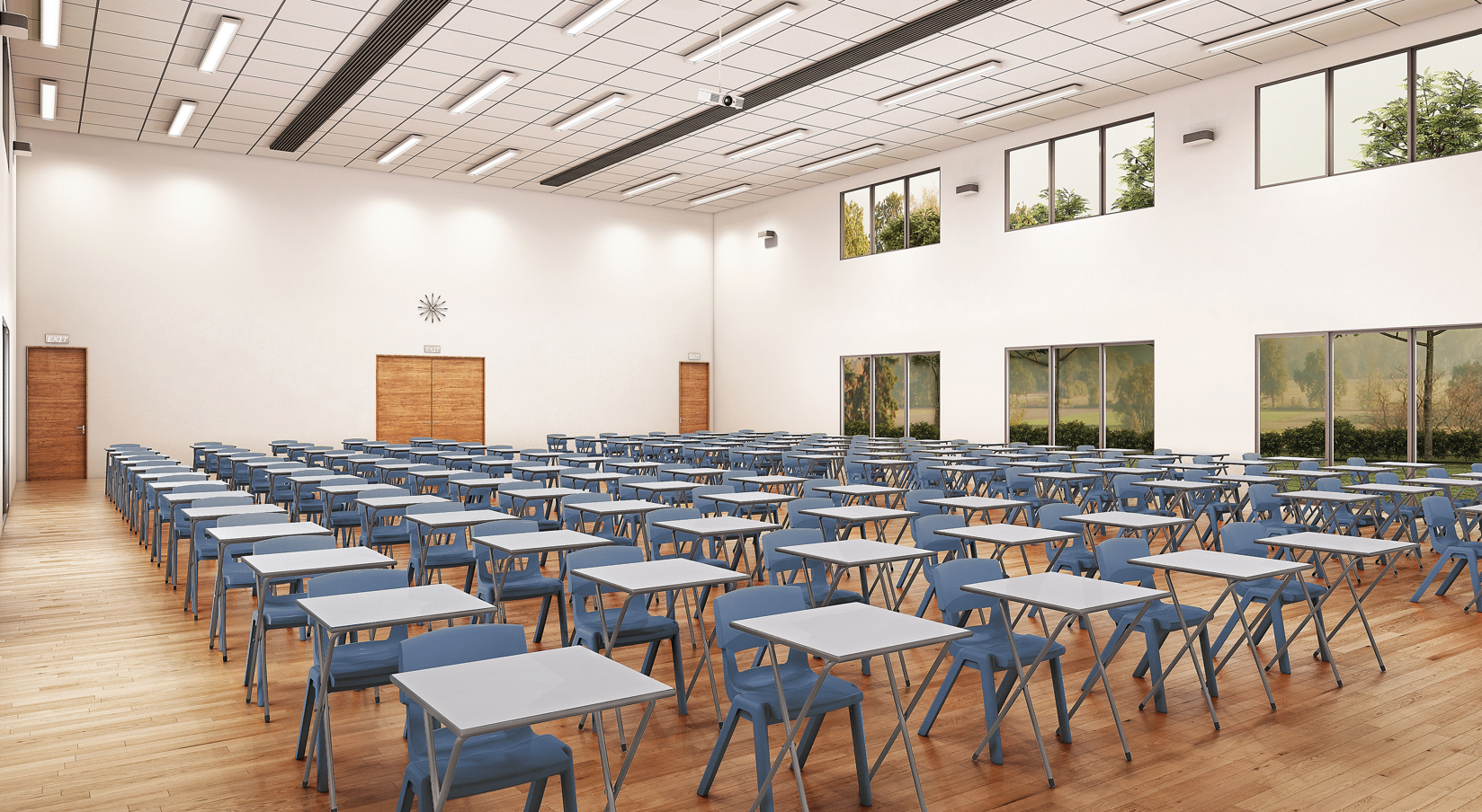 Exam and Assembly Hall Furniture – Stackable Chairs and Tables | Sebel ...